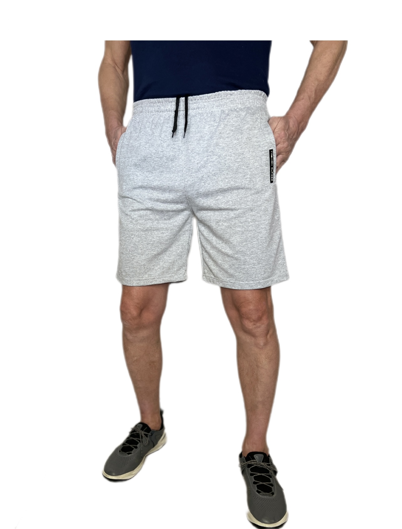 Трикотажные шорты мужские HITTEK классика серые 44 RU