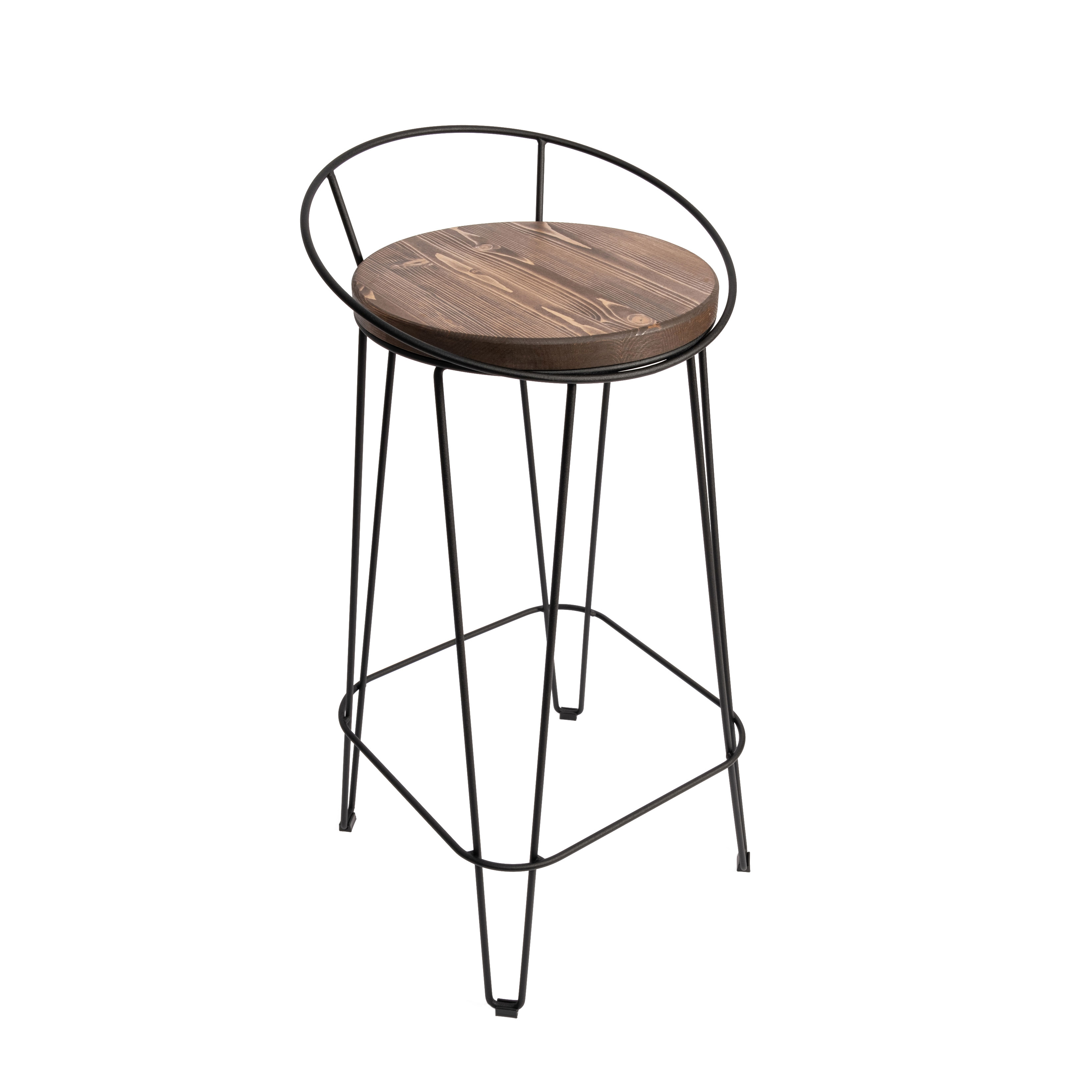 Барный стул ilwi MBL-W-SL-PS-2-M/1/2 лофт круглый высокий для кухни и бара