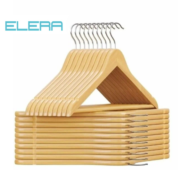 Вешалки для одежды ELERA деревянные, набор 20 шт