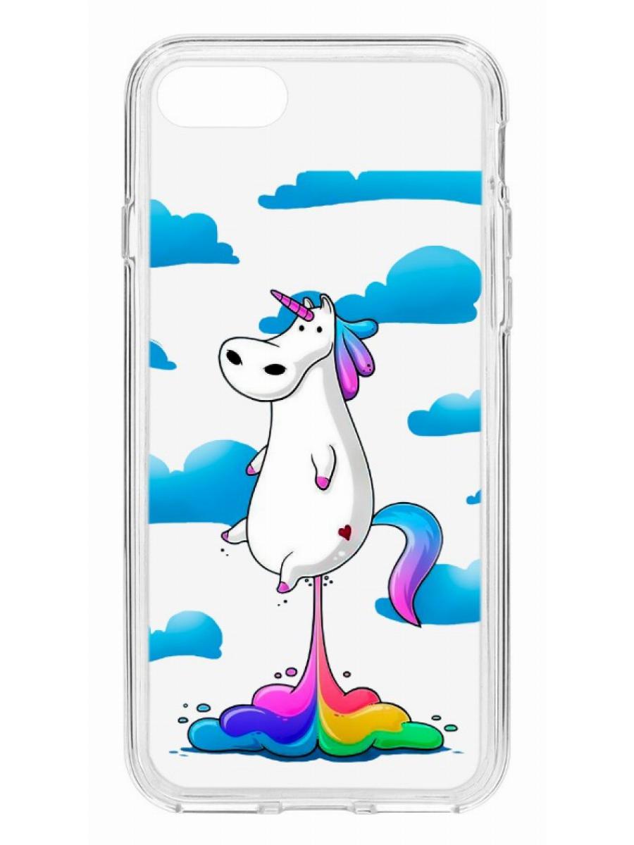 Чехол для Appe iPhone 7 Kruche Print Flying Unicorn
