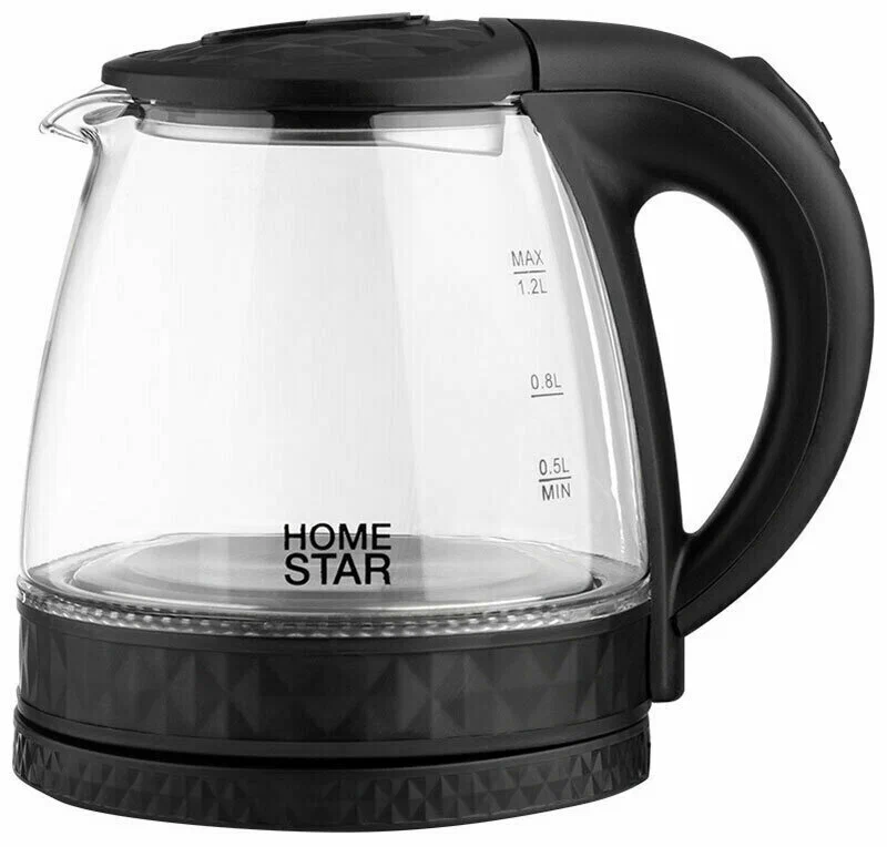 Чайник электрический HomeStar HS-1053 1.2 л черный