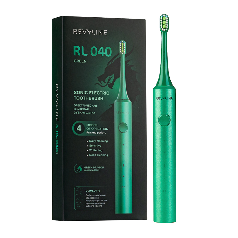 Электрическая зубная щетка Revyline RL 040 зеленый