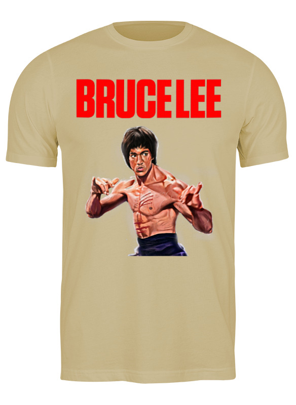 Футболка мужская Printio Bruce lee бежевая XL