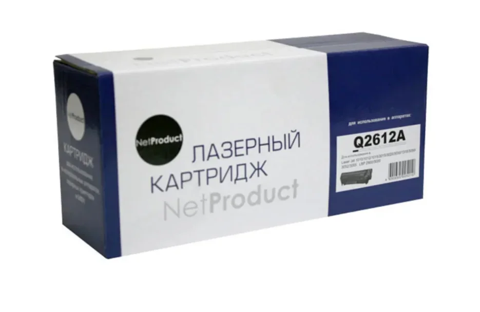 Картридж NetProduct №12A Q2612A для HP LJ 1010/1020/3050/HP 1012/ 3015/ 3020/ M1005, Black