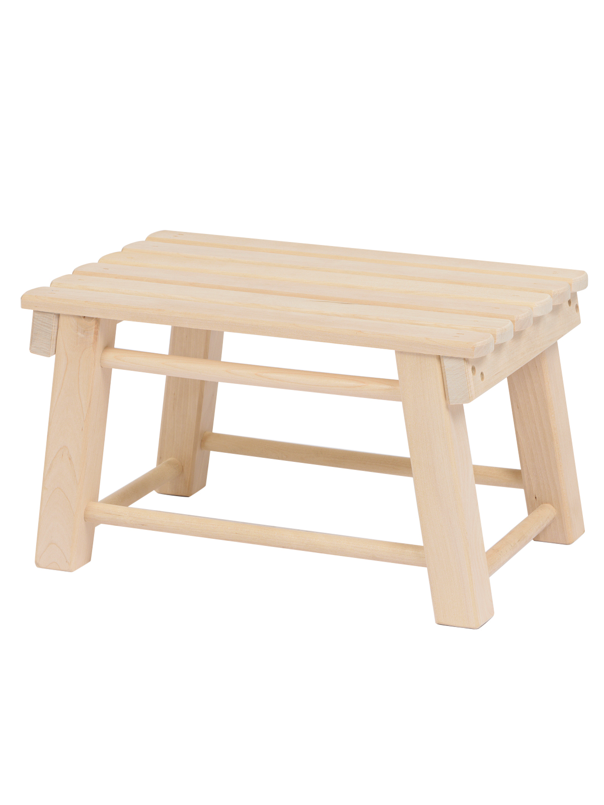 Табурет-скамейка KETT-UP NATURE, H23см, без покрытия, деревянная