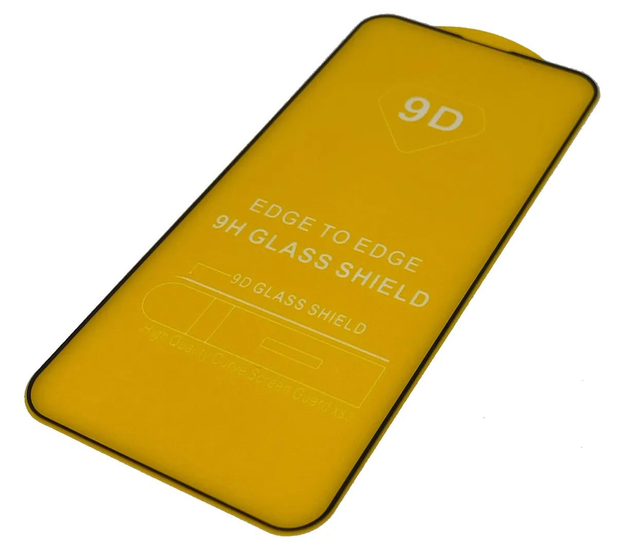 Защитное стекло на iPhone 13 с черной рамкой 9D