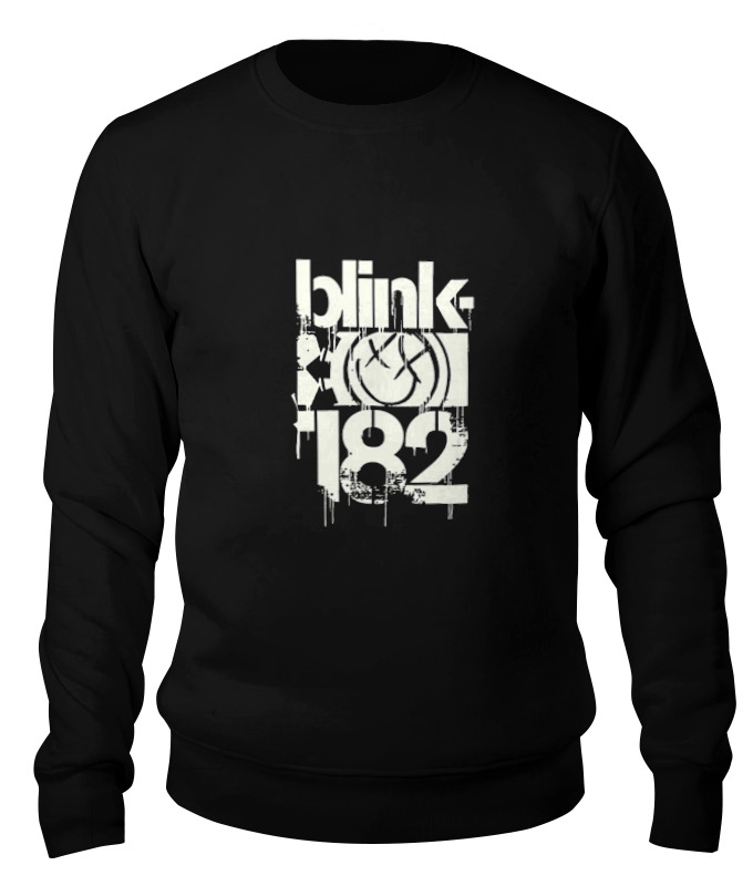 Свитшот мужской Printio Blink-182 smile shirt черный S