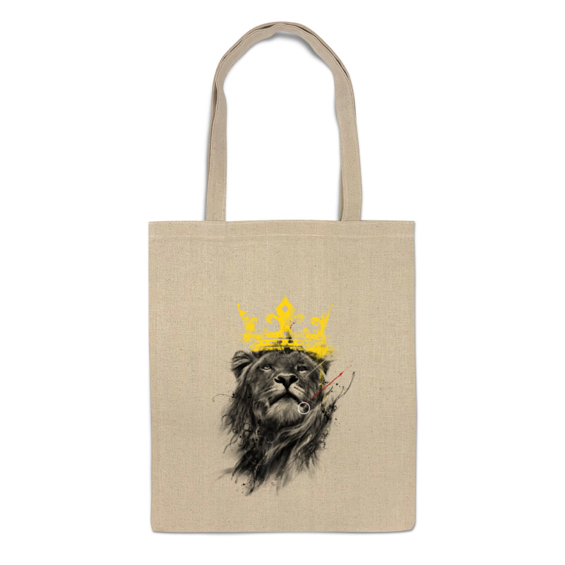Сумка-шоппер Printio Король лев бежевая