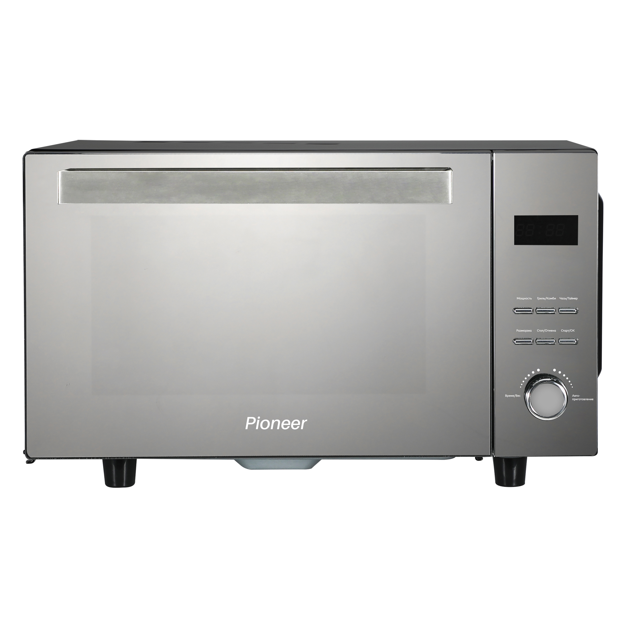 Микроволновая печь с грилем Pioneer MW360S серый, черный