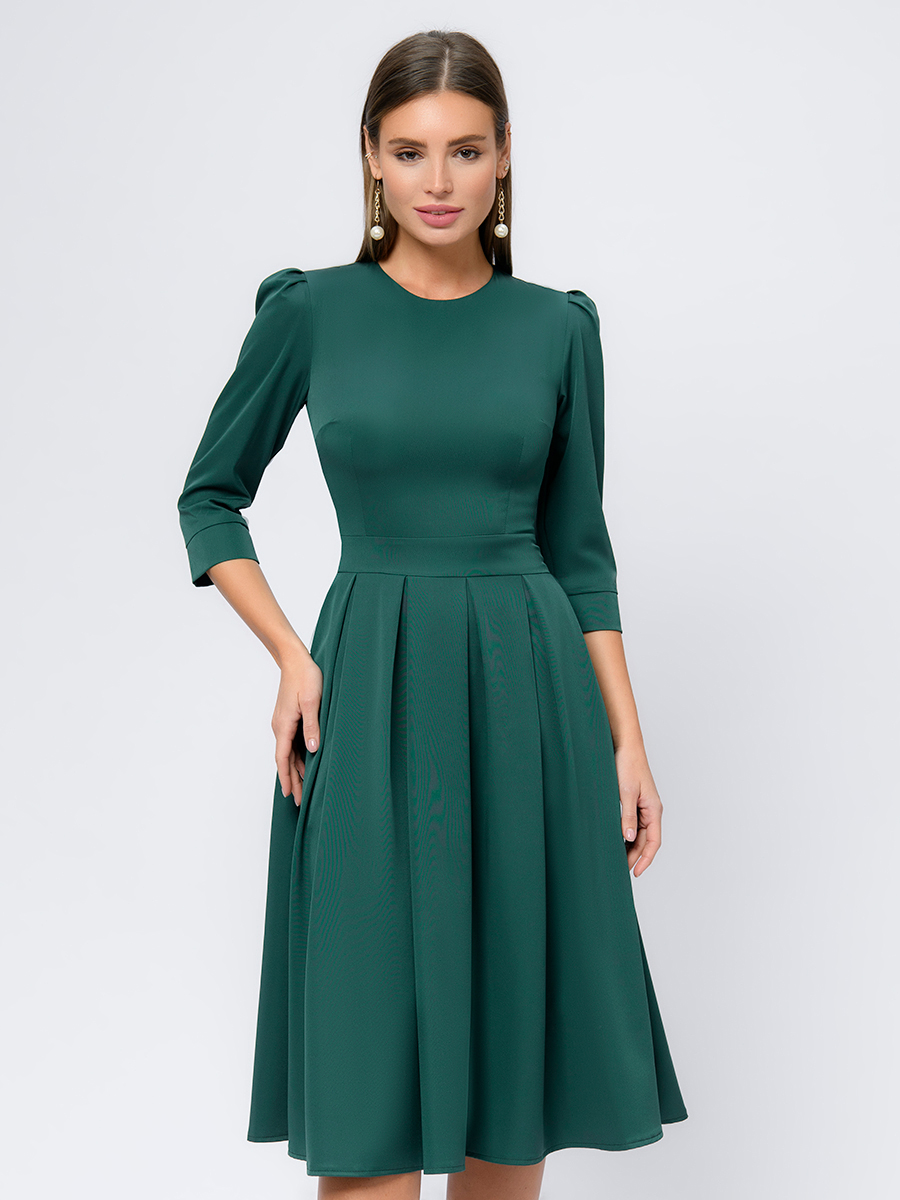 Платье женское 1001dress 0101178EM зеленое 46