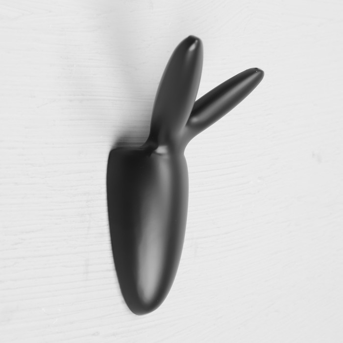 Крючок мебельный CAPPIO RABBIT, однорожковый, цвет черный