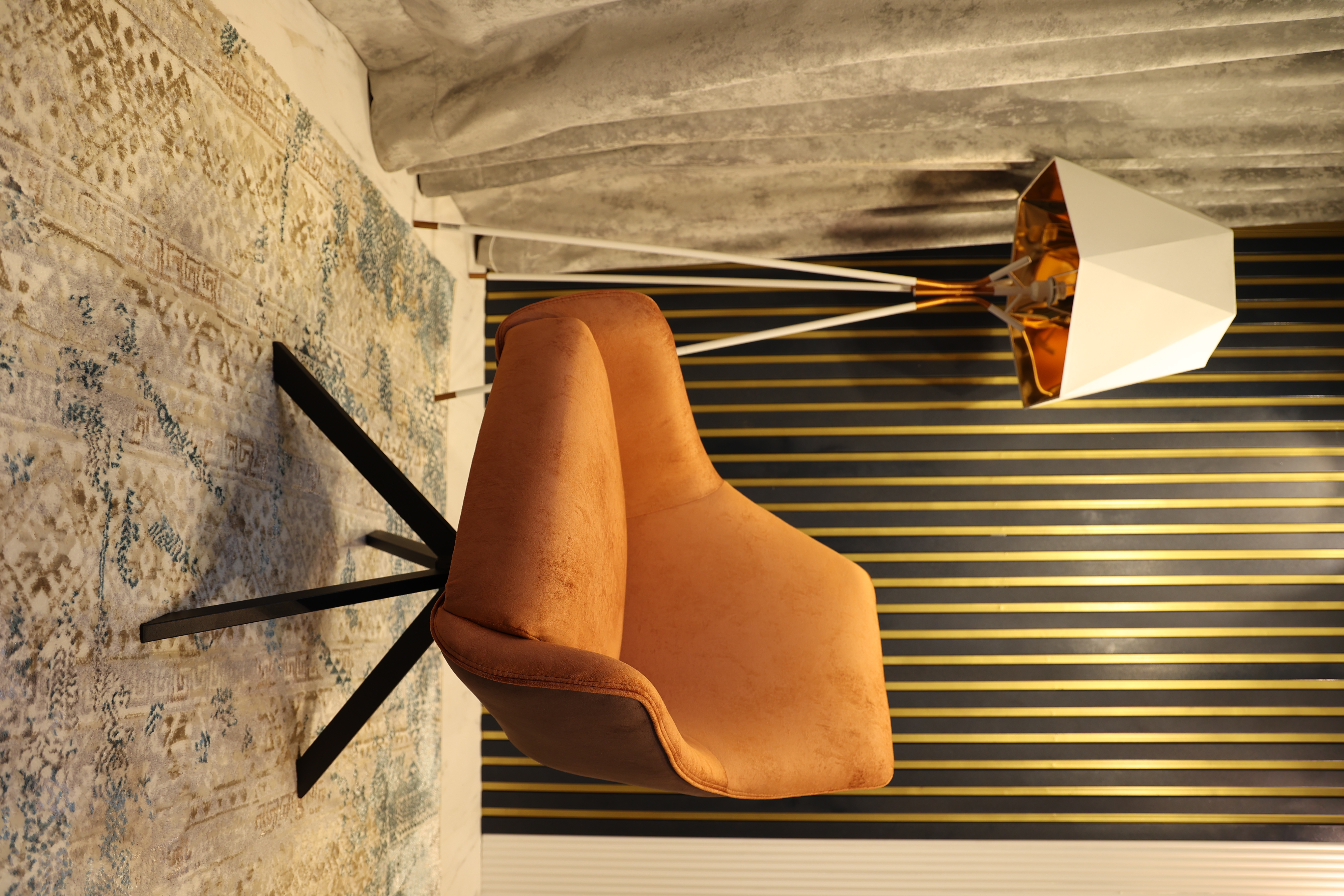 Дизайнерский стул ArtGenesis Ambassador с поворотным механизмом, коричневый крайола