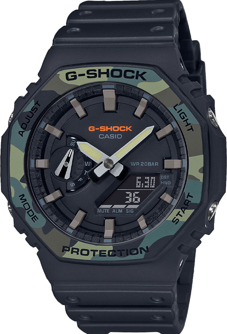 Наручные часы Casio G-SHOCK GA-2100SU-1AER с хронографом