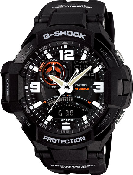 Наручные часы Casio G-SHOCK GA-1000-1A с хронографом