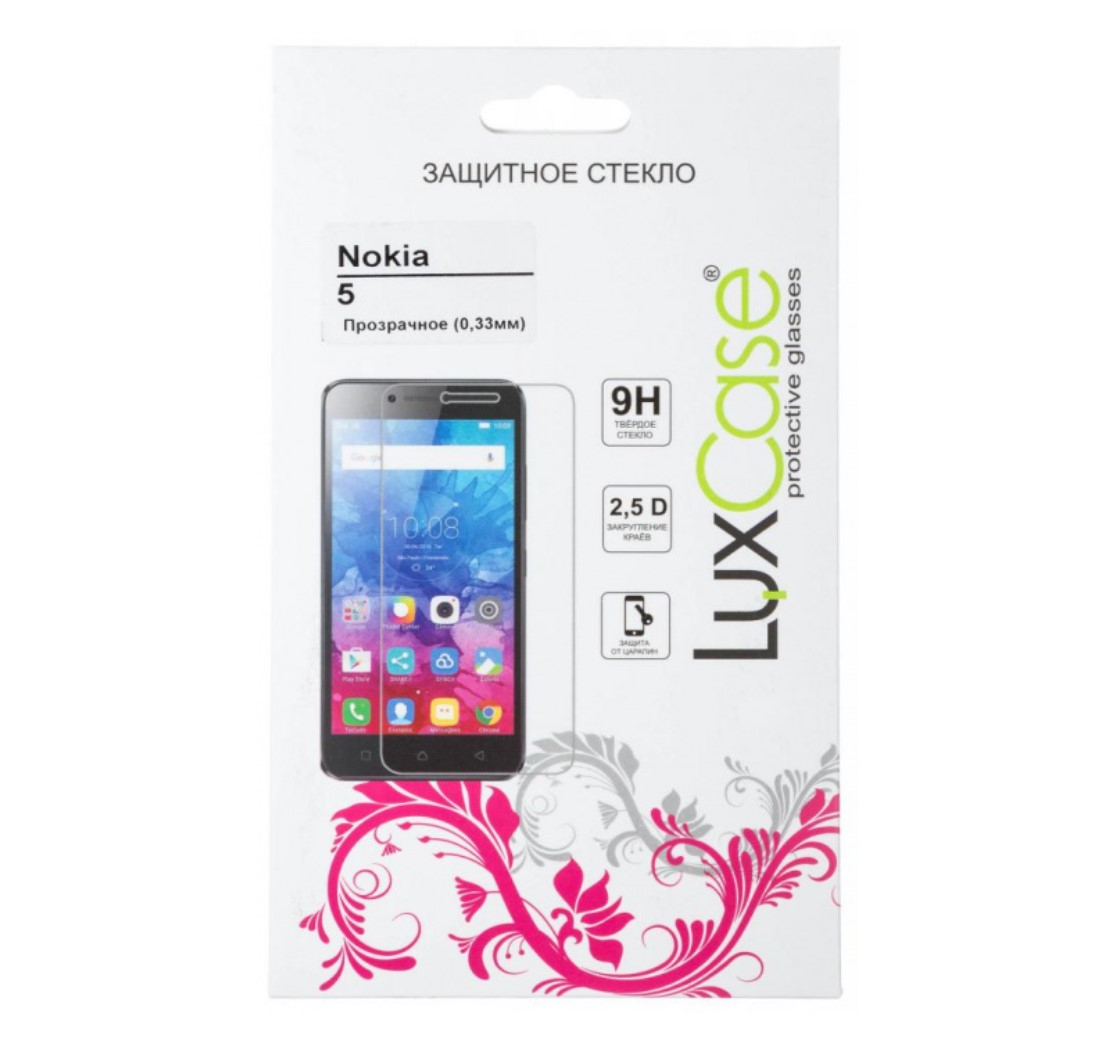 Защитное стекло Luxcase Glass для Nokia 5 (глянцевое)