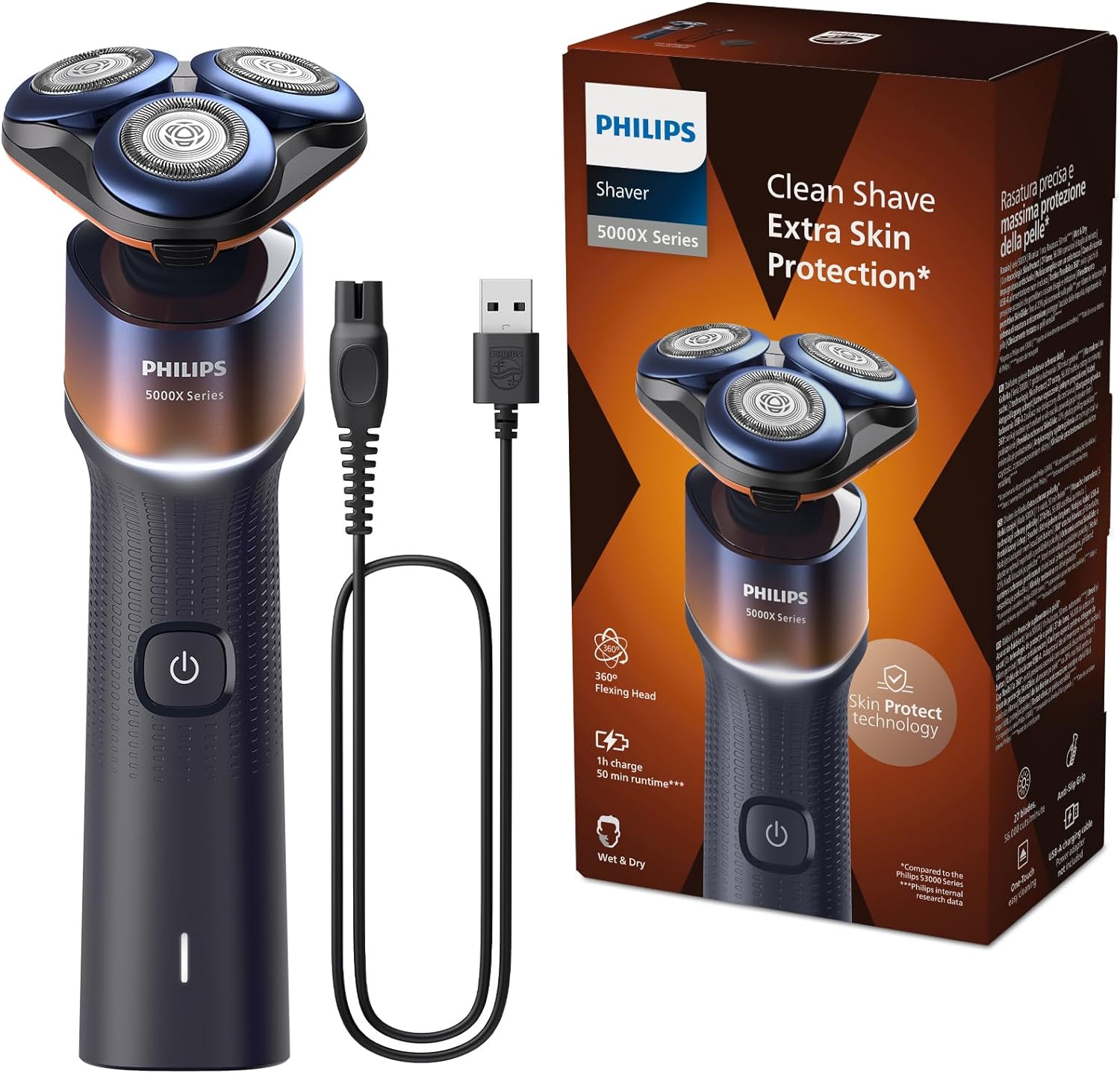 Электробритва Philips Series 5000X синий