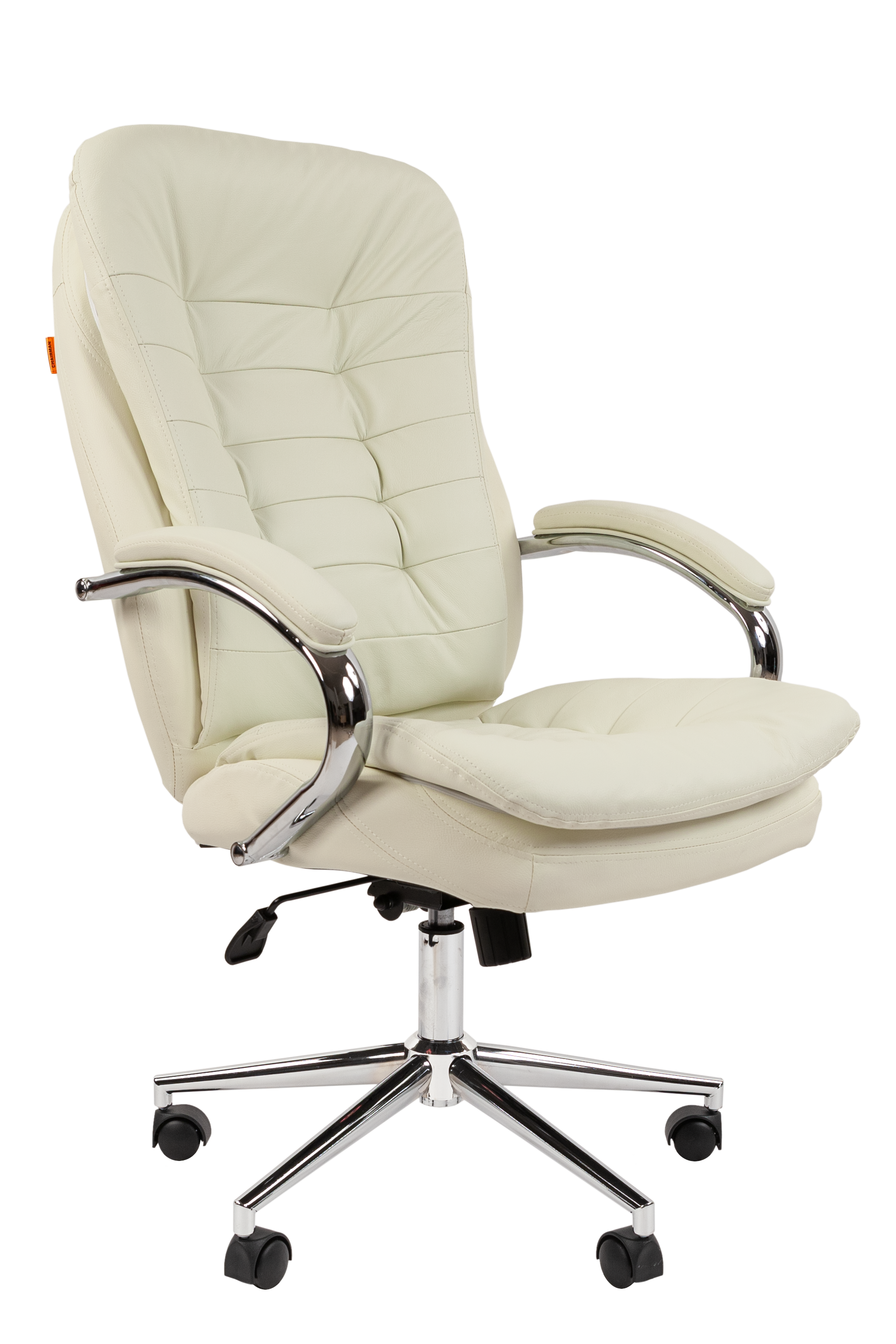 Офисное кресло Chairman 795 Россия кожа белая N (7116605) .