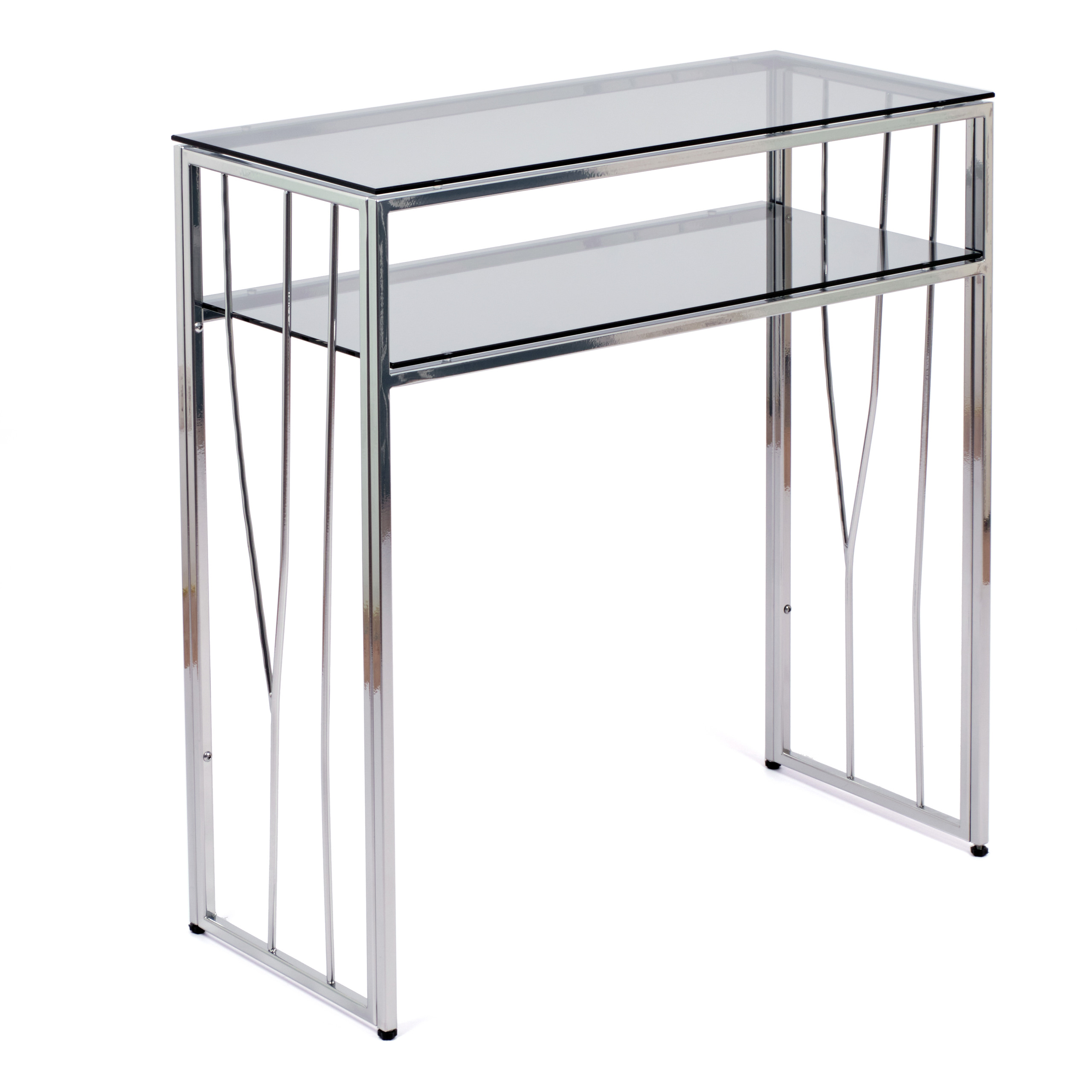 Консольный стол 1123-CS grey серебряный AllConsoles 80x35x80