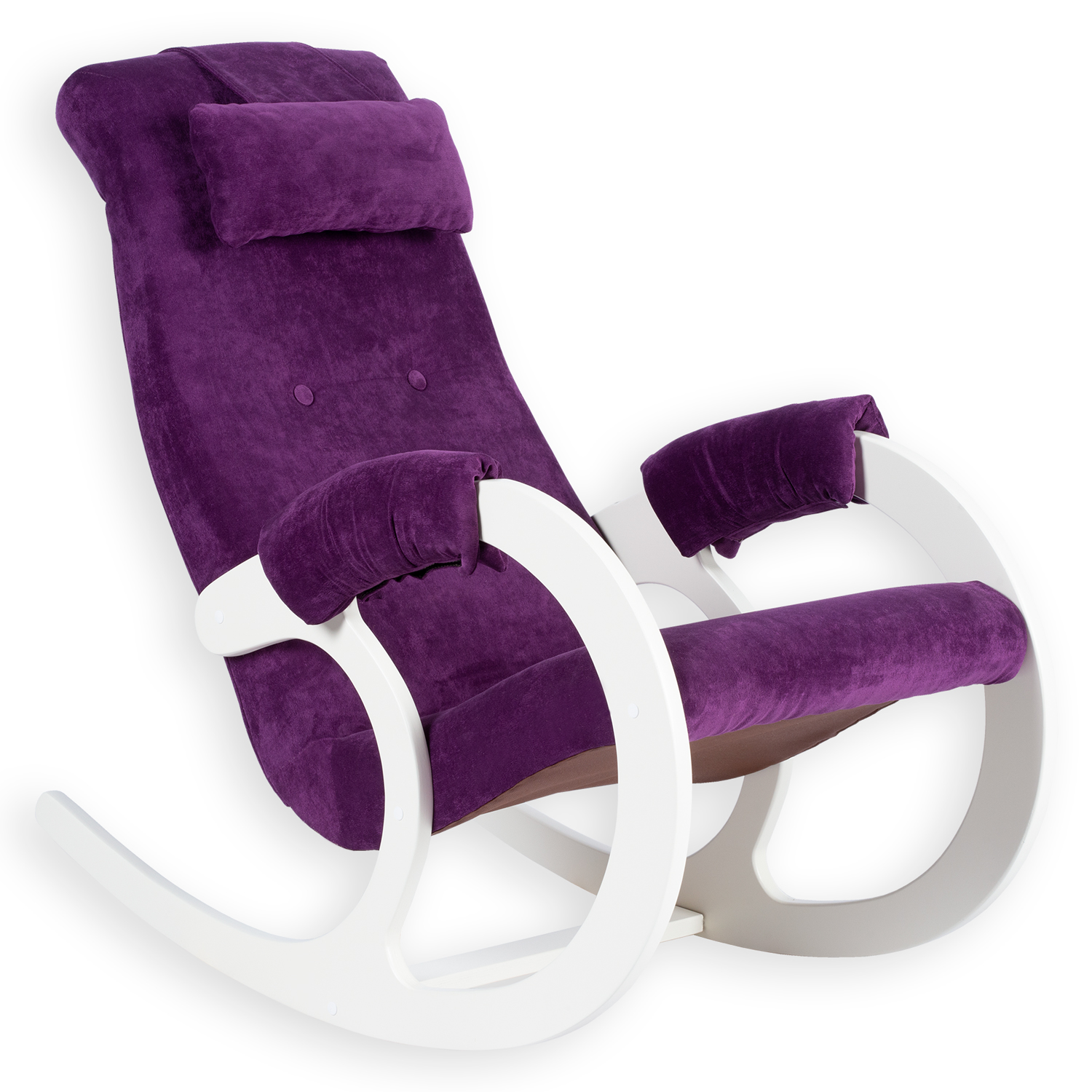Кресло-качалка AVK Блюз (Purple, Дуб молочный)
