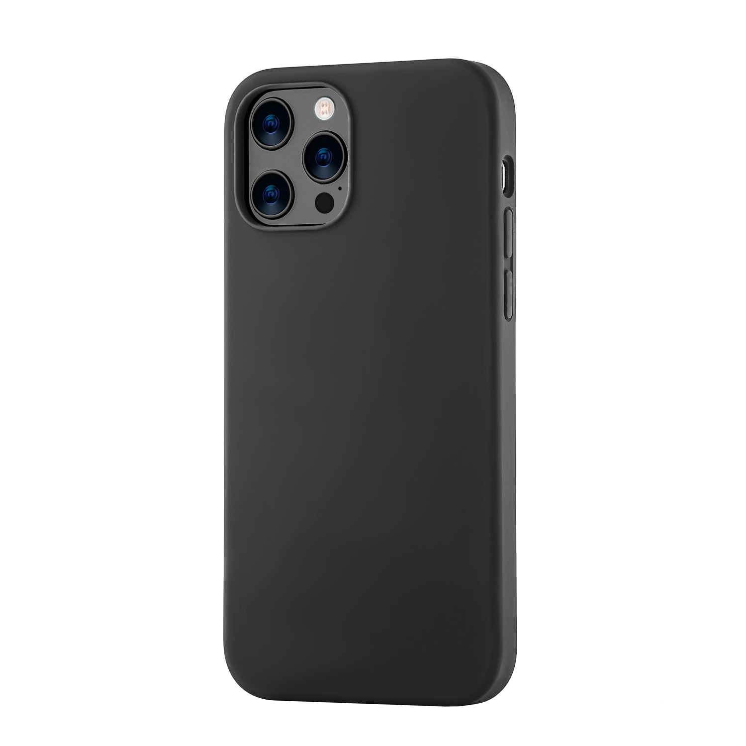 Чехол защитный uBear MagSafe для iPhone 12/12 Pro, силикон, черный