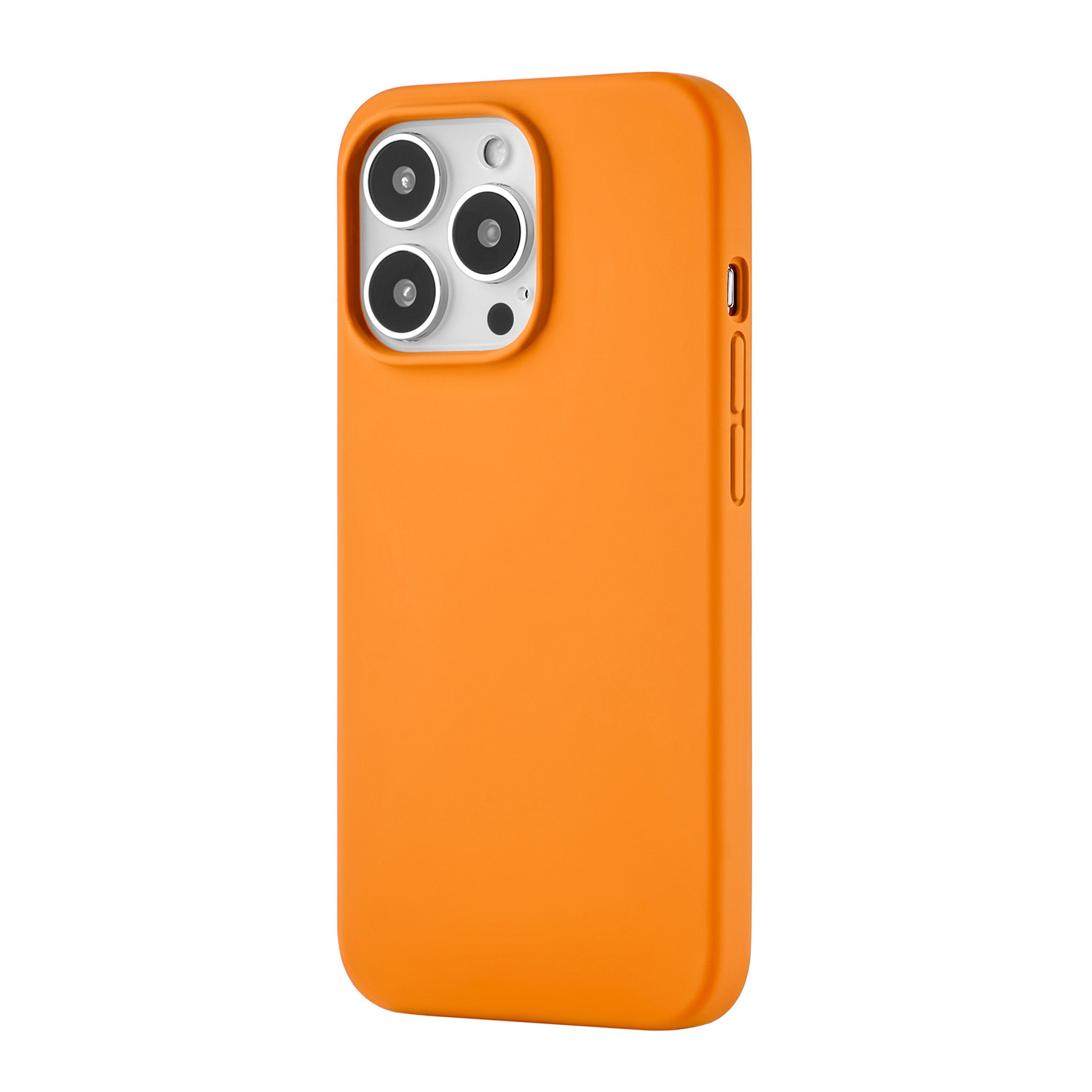 Чехол uBear Touch Case (Liquid silicone) для iPhone 13 Pro, оранжевый