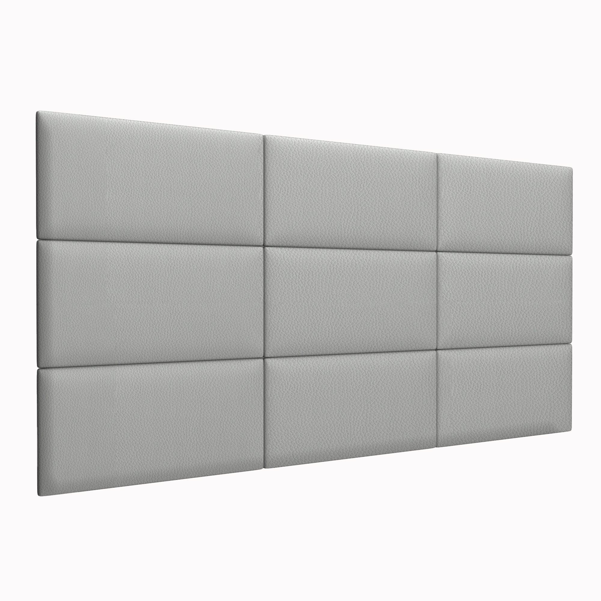 Прикроватная панель Eco Leather Grey 30х60 см 4 шт.