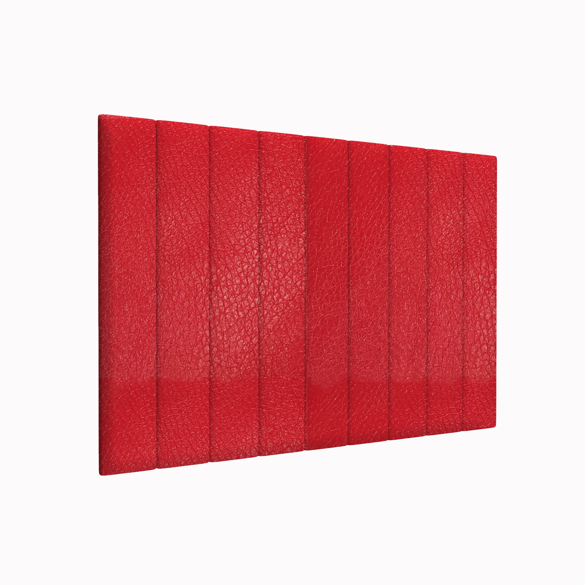 Прикроватная панель Eco Leather Red 15х90 см 4 шт.