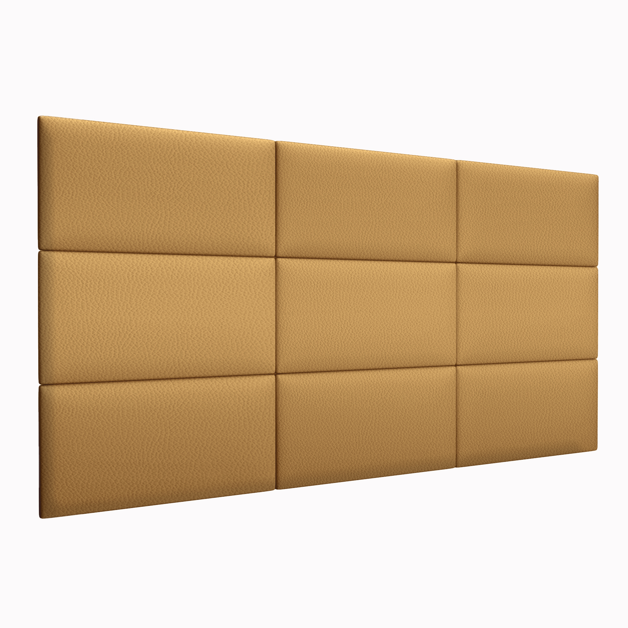 Прикроватная панель Eco Leather Gold 30х60 см 4 шт.