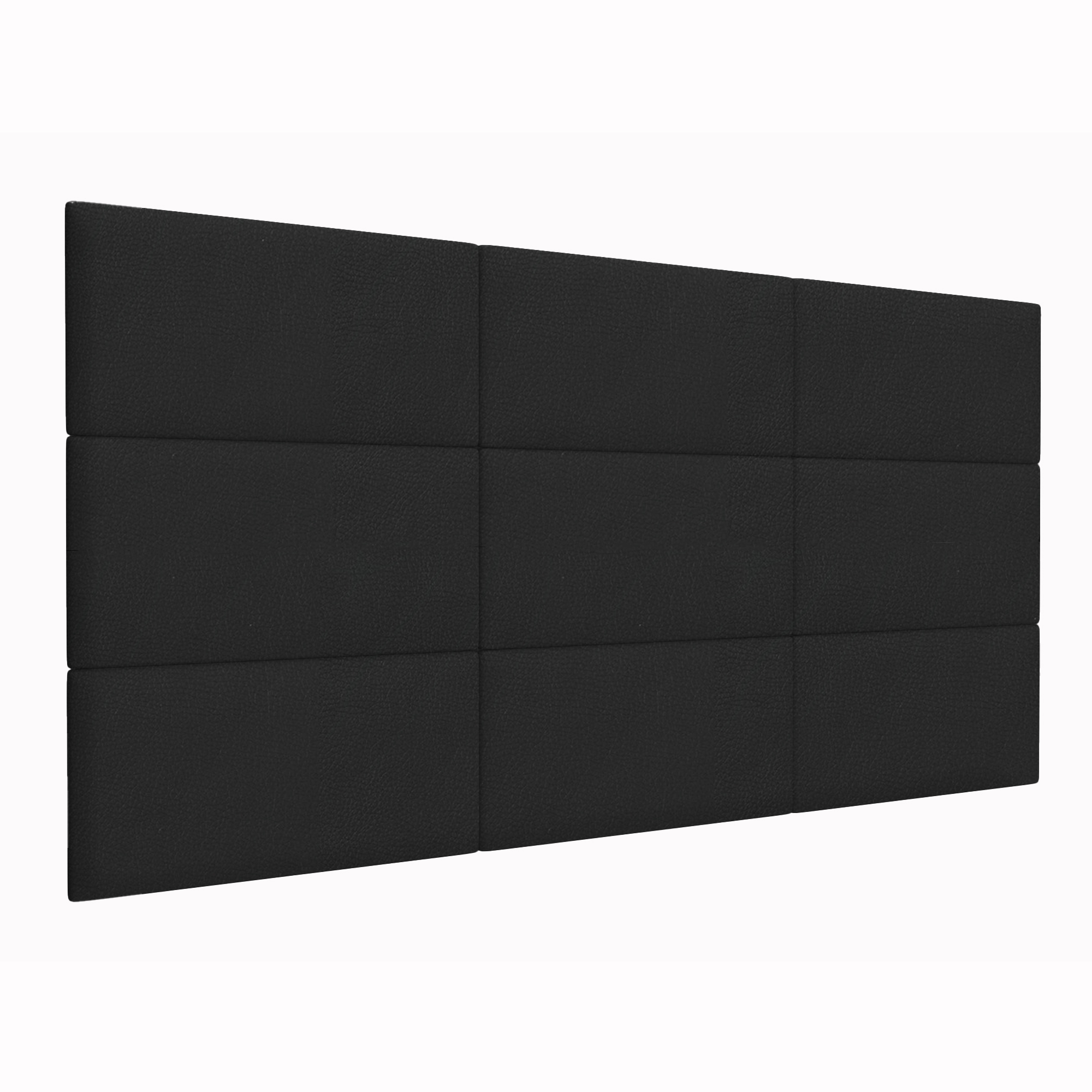 Прикроватная панель Eco Leather Black 30х60 см 2 шт.