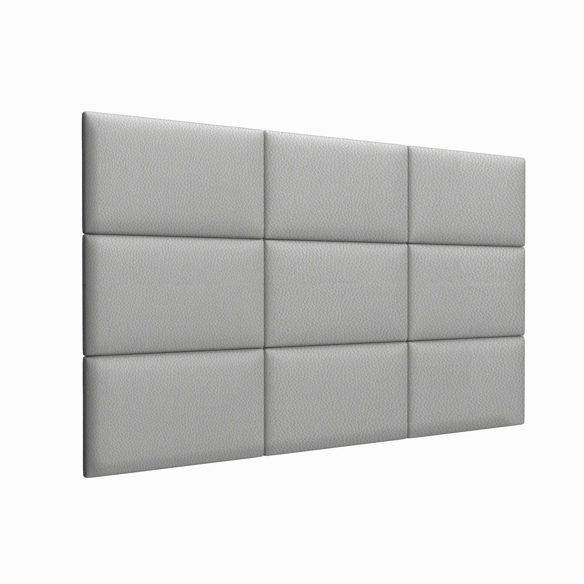 Прикроватная панель Eco Leather Silver 30х50 см 4 шт.