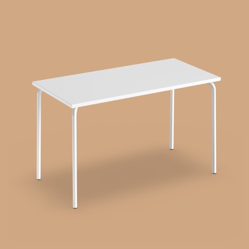 Стол кухонный DOBRO Gibko, 120х60х74.5 см, Белый