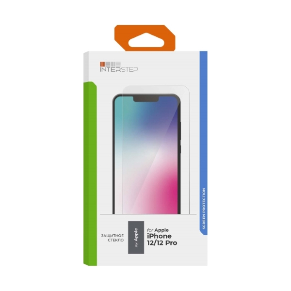 Защитное стекло InterStep для iPhone 12/12 Pro (IS-TG-IPH012PRO-01IF00-ELGD03) (75992)