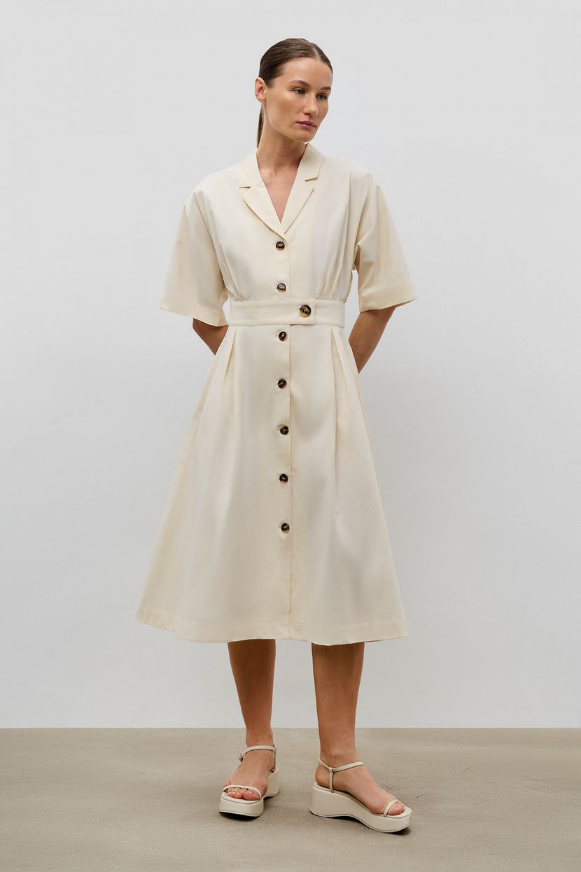 Платье женское Baon B4523006 белое XL