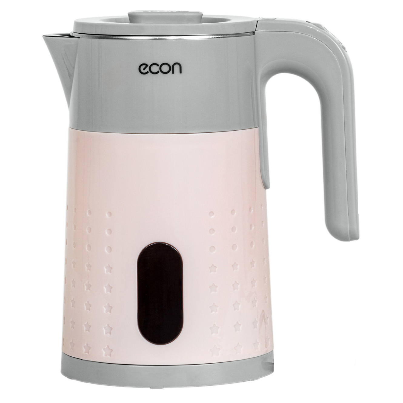 Чайник электрический ECON ECO-1883 1.7 л розовый, серый