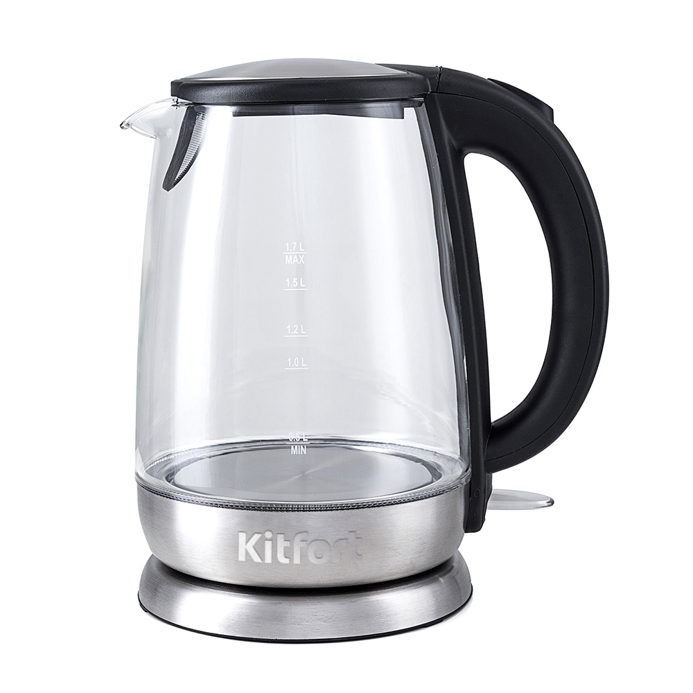 Чайник электрический Kitfort KT-619 1.7 л Silver, Black