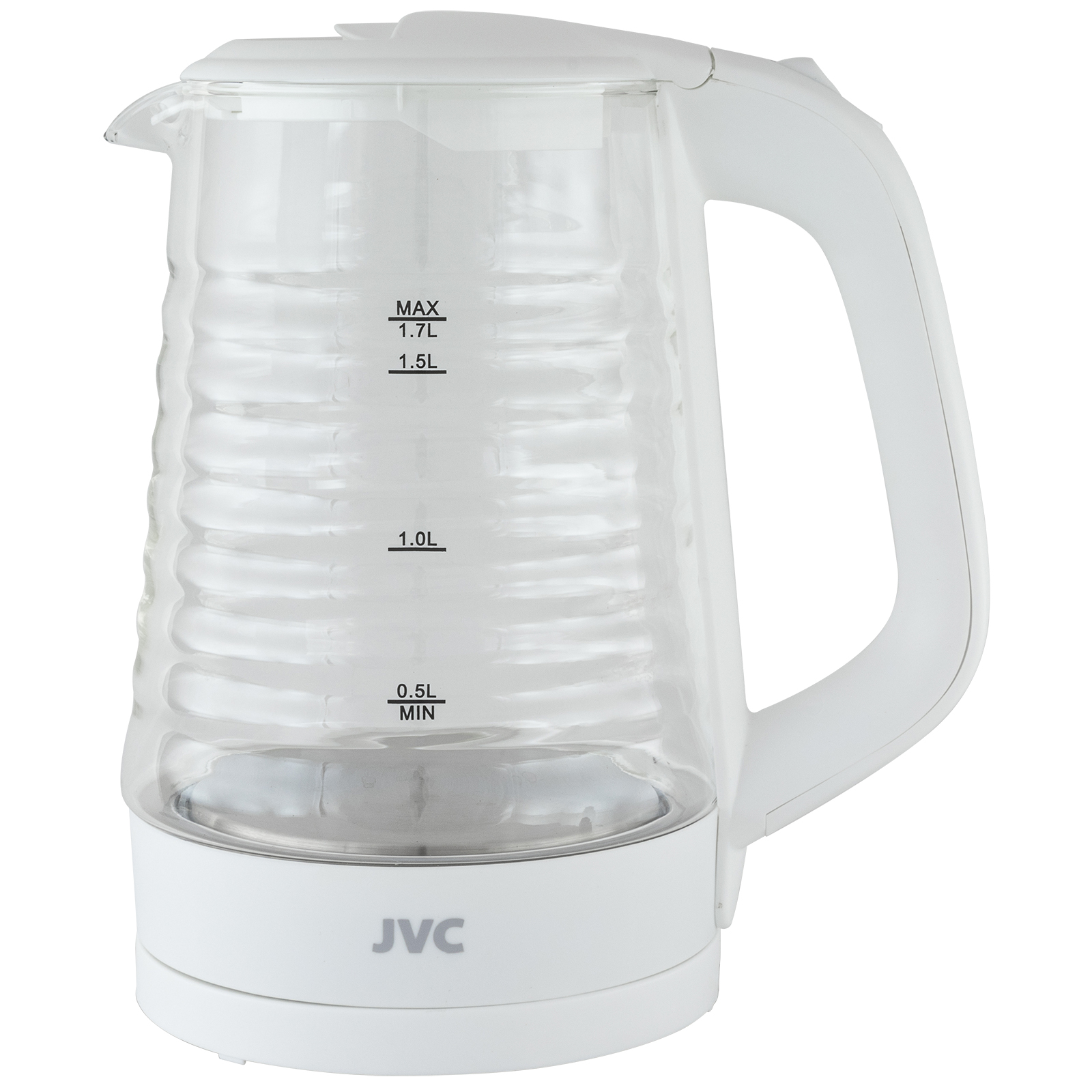Чайник электрический JVC JK-KE1512 1.7 л белый, прозрачный