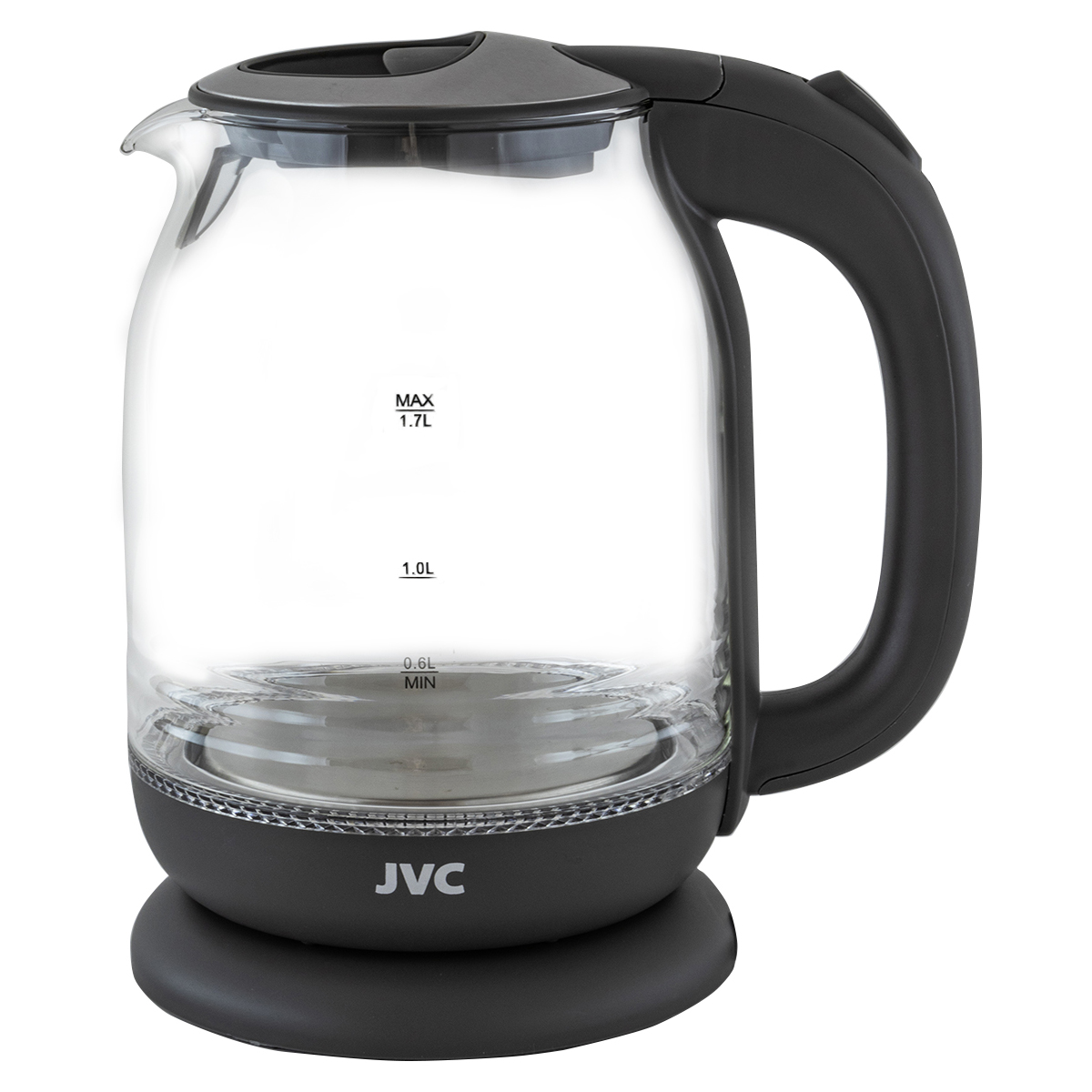 Чайник электрический JVC JK-KE1510 1.7 л прозрачный, серый