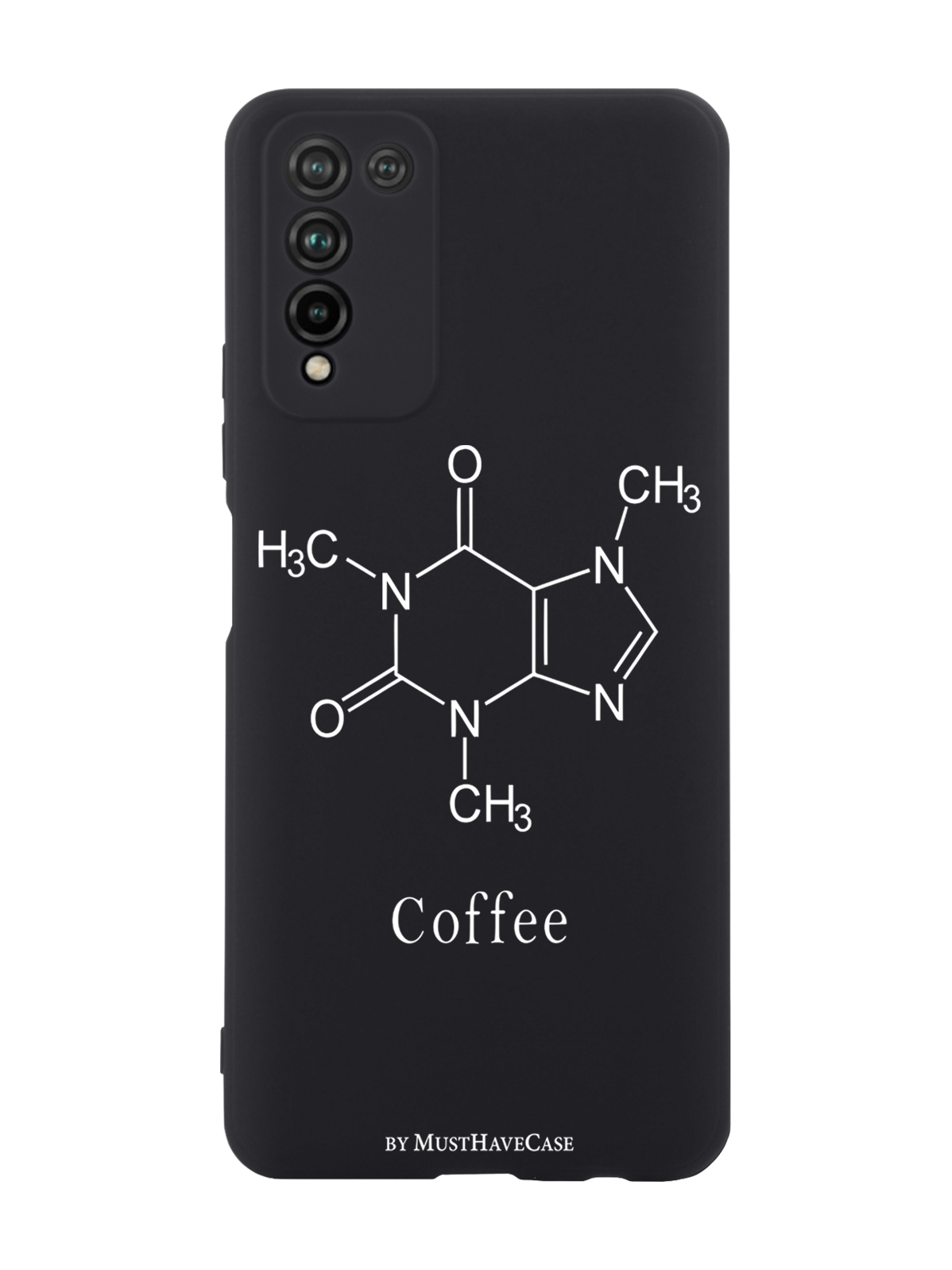 Чехол MustHaveCase для Honor 10X Lite Молекула кофе черный