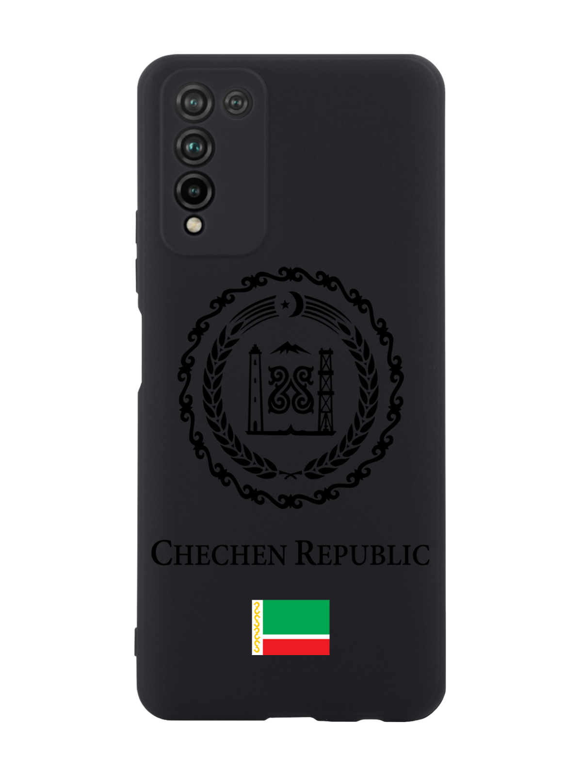 Чехол SignumCase для Honor 10X Lite Черный лаковый Герб Чечни черный