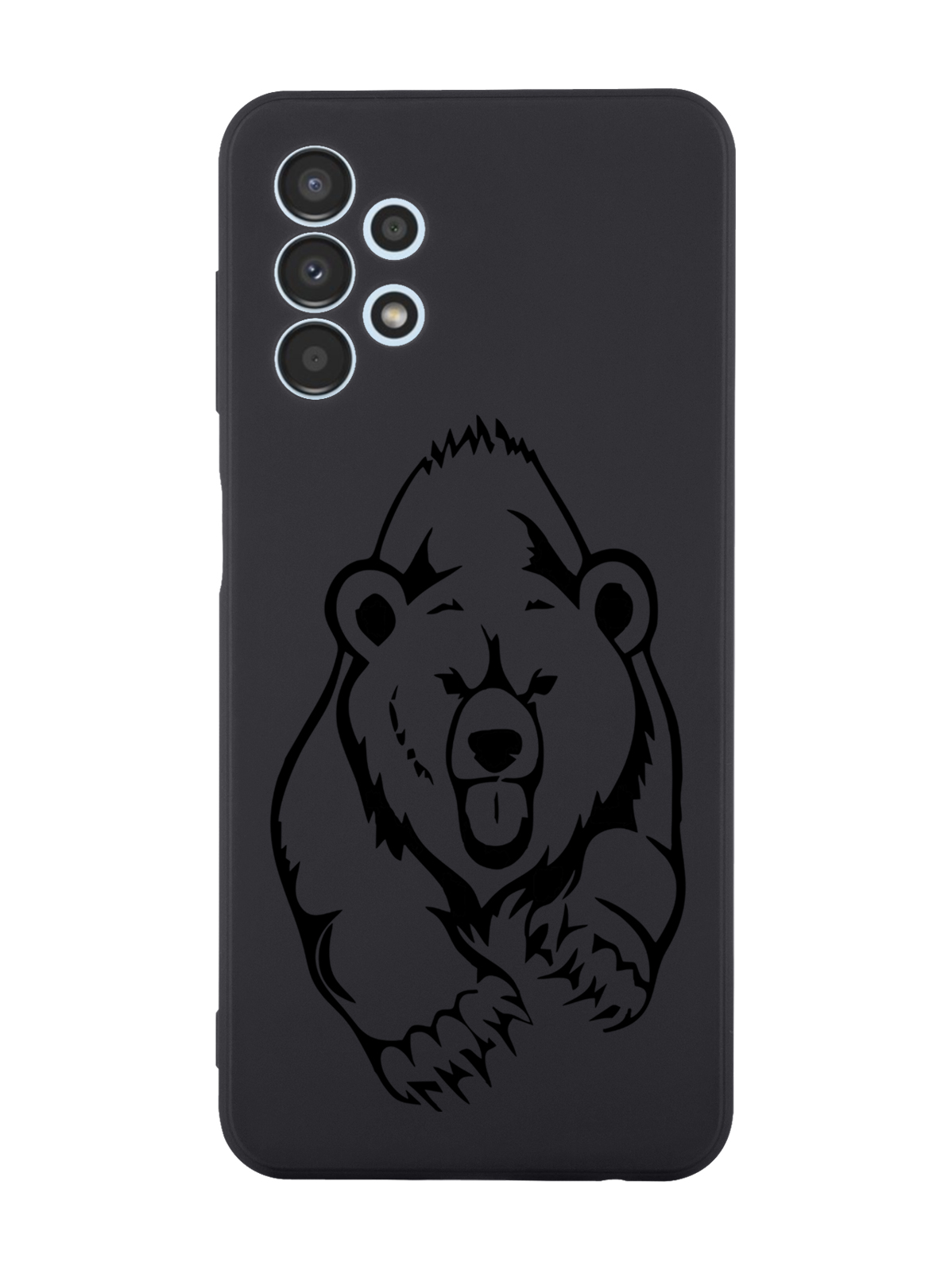 Чехол MustHaveCase для Samsung Galaxy A13 4G Медведь черный