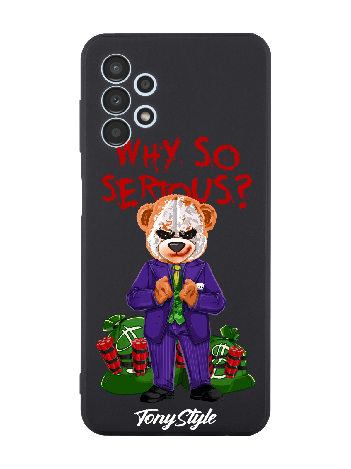 Чехол Tony Style для Samsung Galaxy A13 4G Tony Style Джокер Joker Why so serious черный