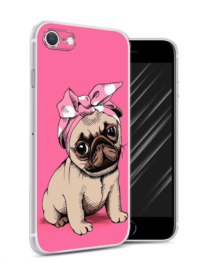 Чехол Awog на Apple iPhone 7 / Айфон 7 "Dog Pin-Up"