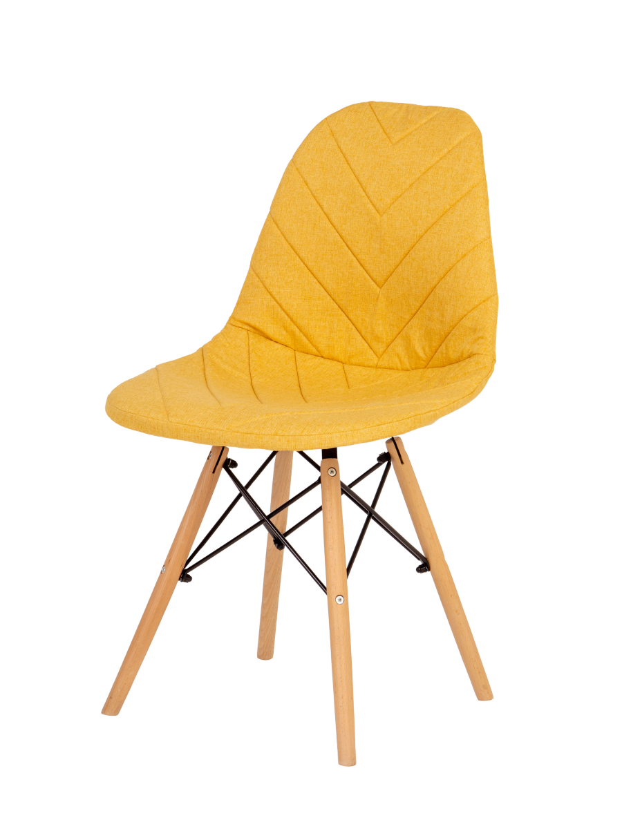 Чехол LuxAlto на стул со спинкой Eames, Aspen, Giardino, Желтый, 4 шт. (11545)