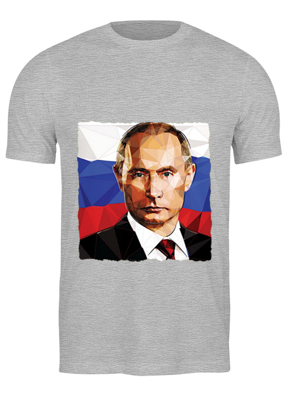 Футболка мужская Printio Putin серая XL