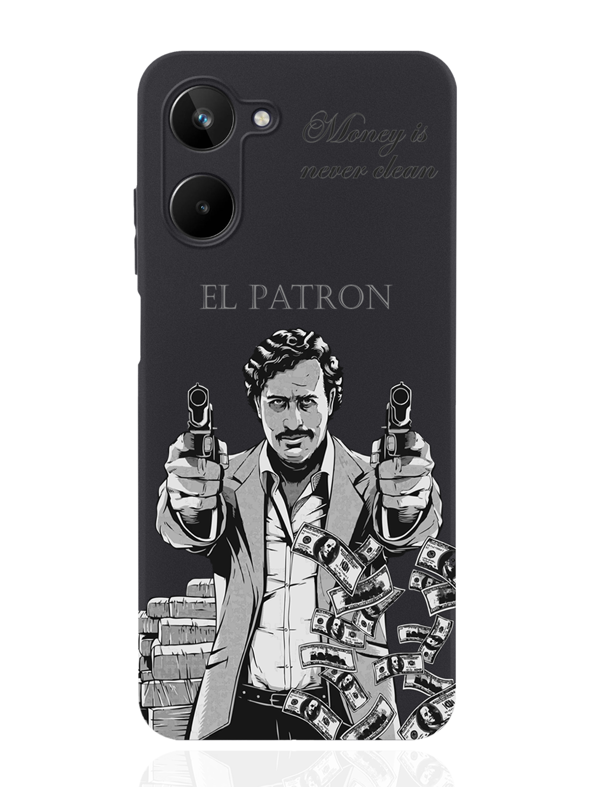 Чехол MustHaveCase для realme 10 El Patron Pablo Escobar/ Пабло Эскобар черный