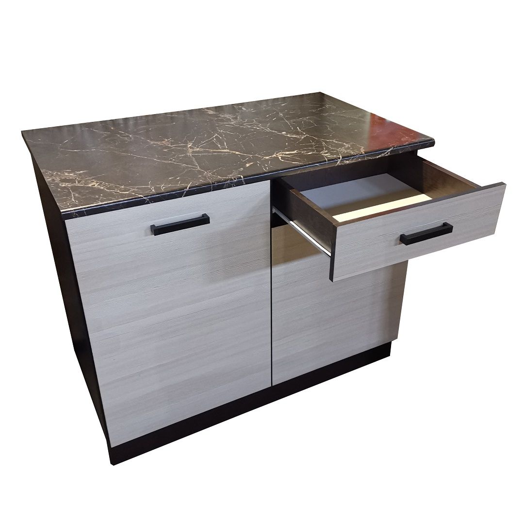 Кухонный шкаф Мальва н1000-1я, стол разделочный, с ящиком, со столешницей, венге-лоредо