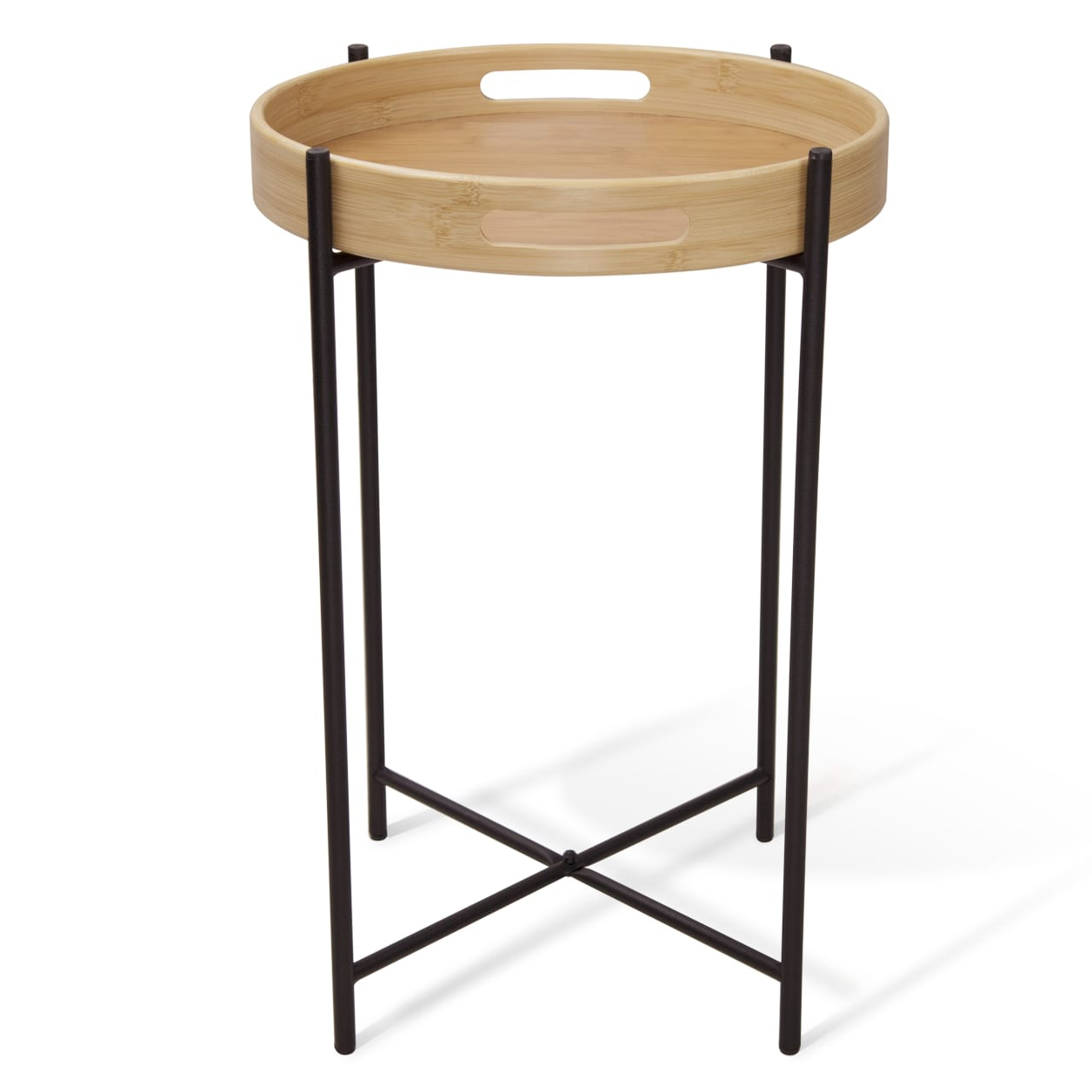 Столик кофейный Мебелик SHT-CT30 черный муар/прозрачный лак