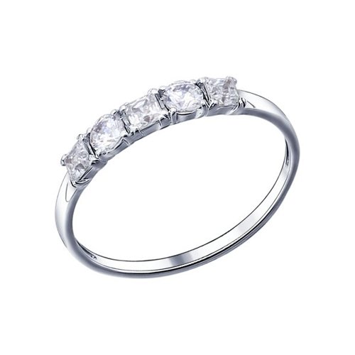 Кольцо из серебра р. 15 SOKOLOV 94011486, фианит