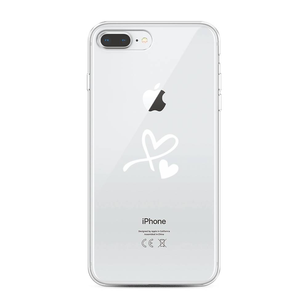 Чехол Awog на Apple iPhone 8 Plus / Айфон 8 Plus "Сердечко минимализм"