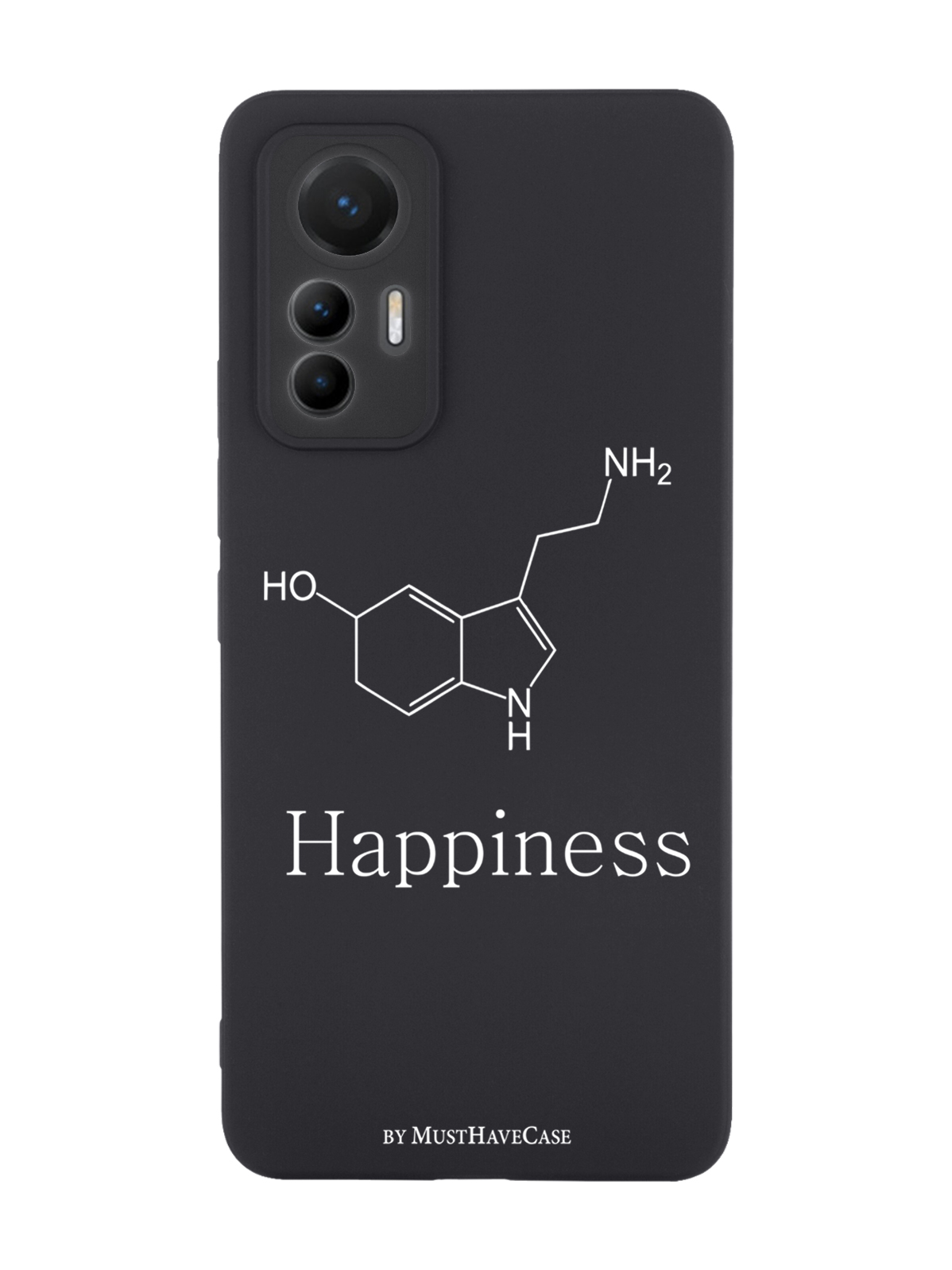 Чехол MustHaveCase для Xiaomi 12 Lite Молекула счастья черный